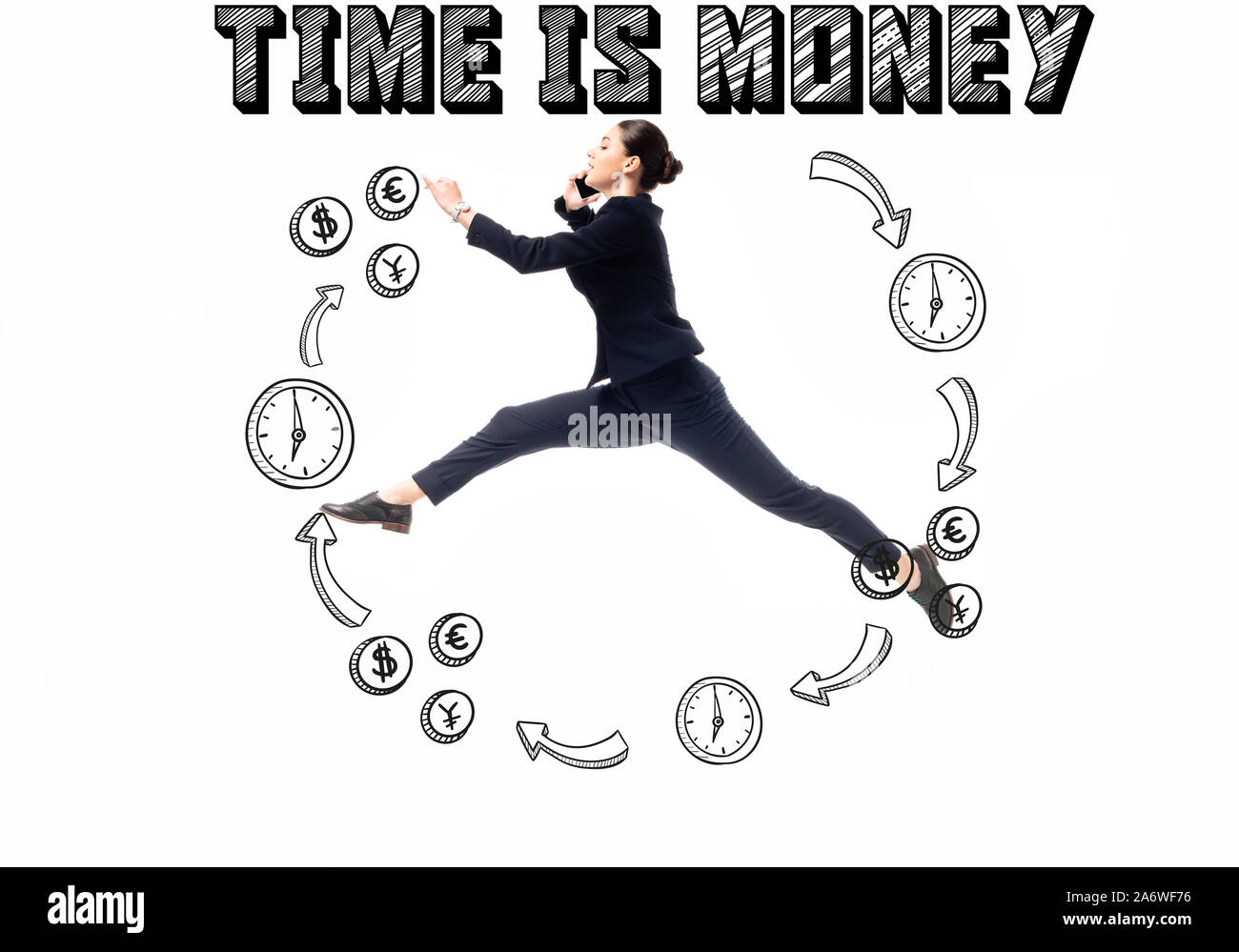 Money concept arrows in Cut Out Stock Images & Pictures - Alamy