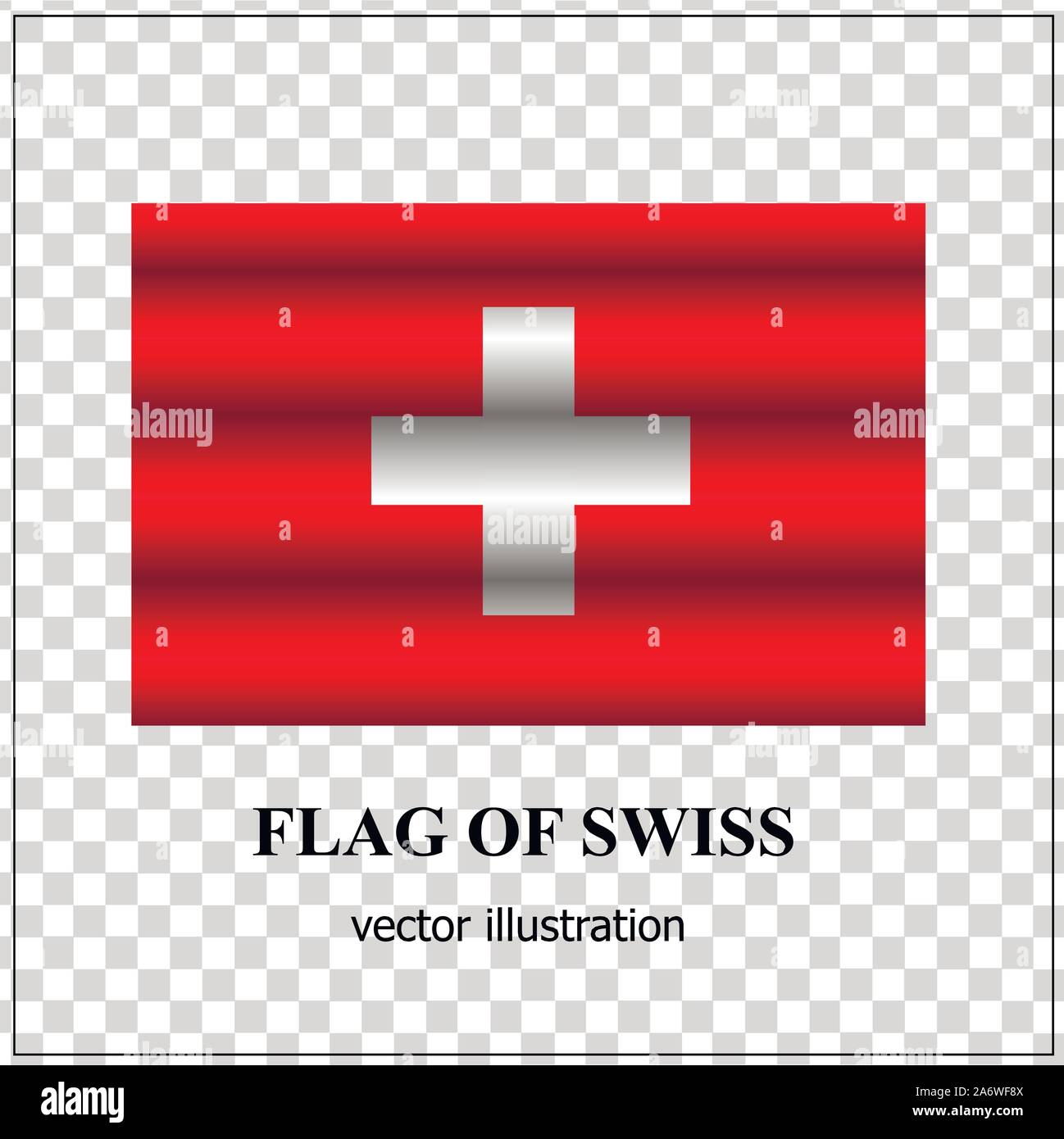 Bright button with flag of Swiss. Swiss National Day banner. Vector ...