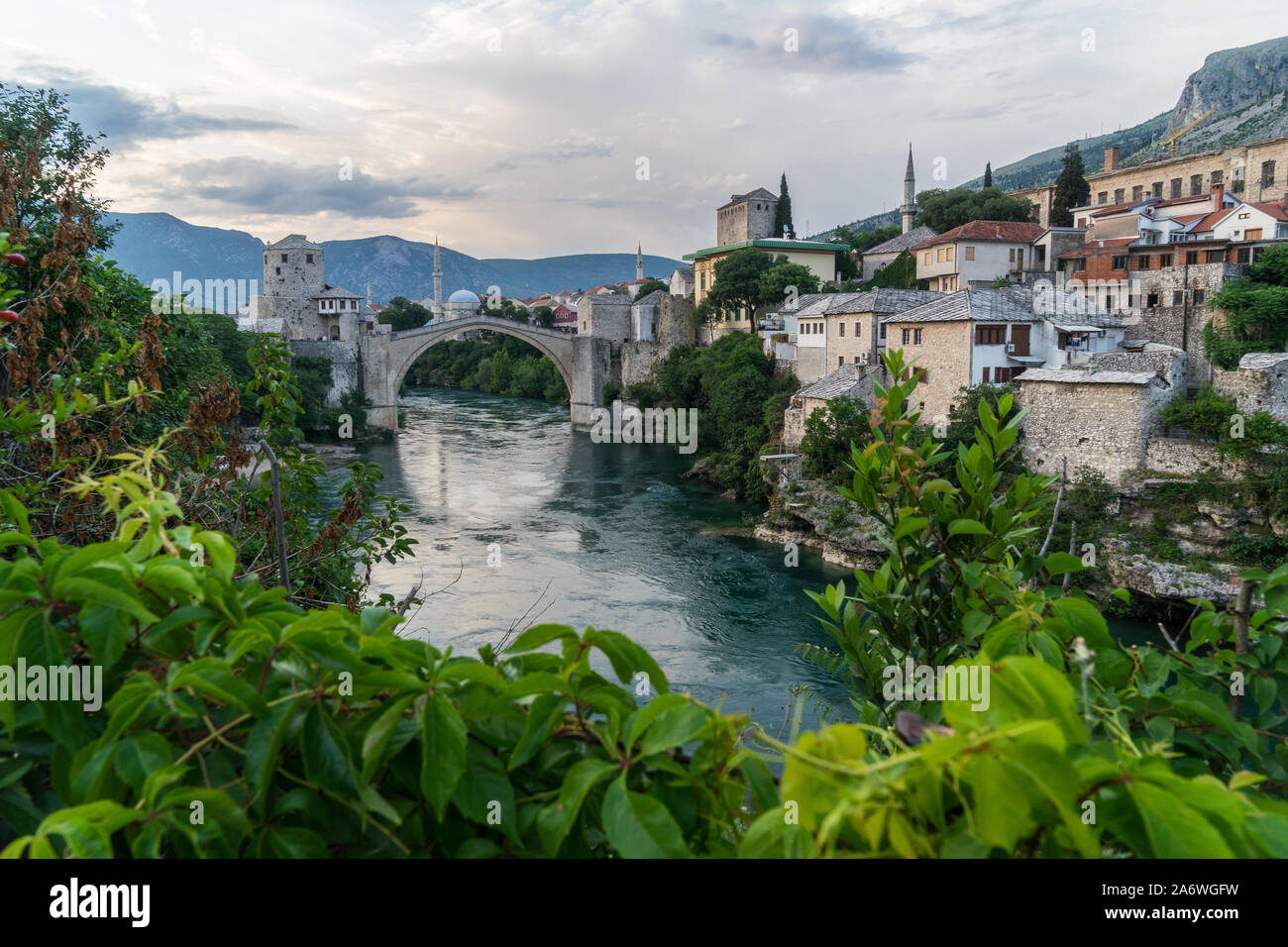 The "Stari Most" bridge of mostar Stock Photo - Alamy