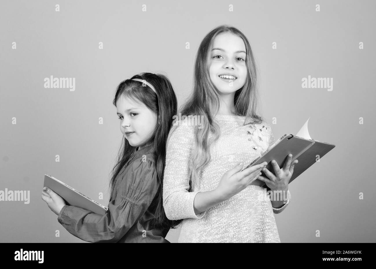 small girls with note books. Friendship and sisterhood. workbooks for ...