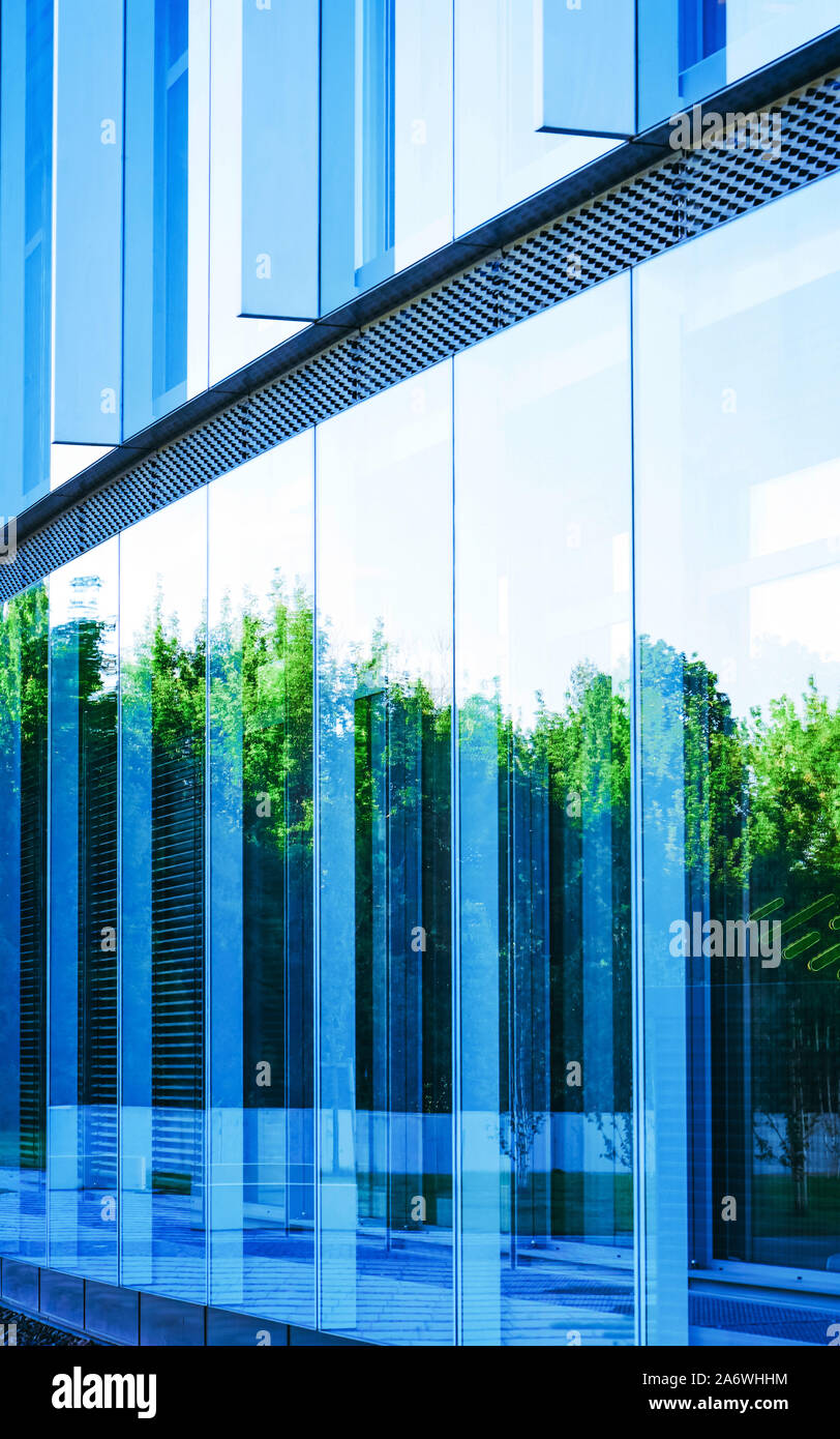 Glass Business office building architecture and Modern City Stock Photo ...