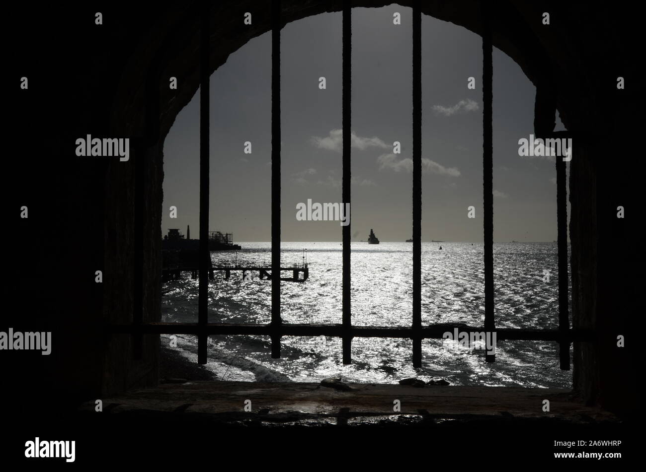 British Military fortifications, portsmouth Stock Photo - Alamy