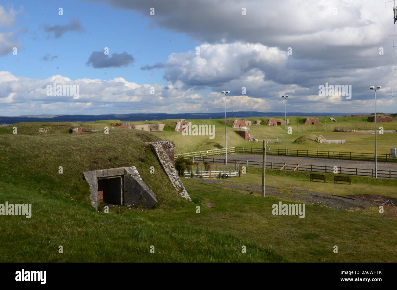 British Military fortifications, portsmouth Stock Photo - Alamy