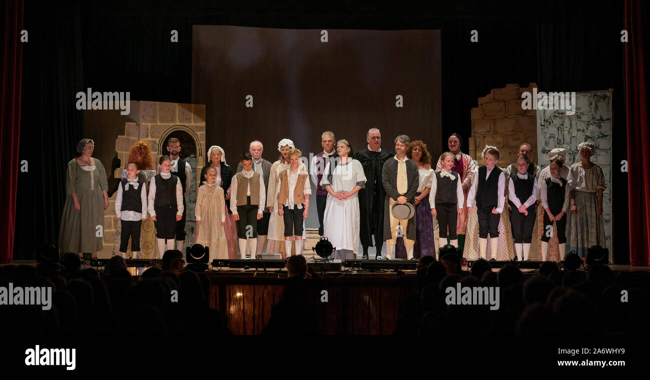 26 October 2019. Elgin Town Hall, Moray, Scotland, UK. This is a scene ...