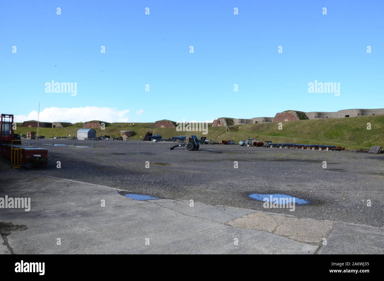 British Military fortifications, portsmouth Stock Photo - Alamy