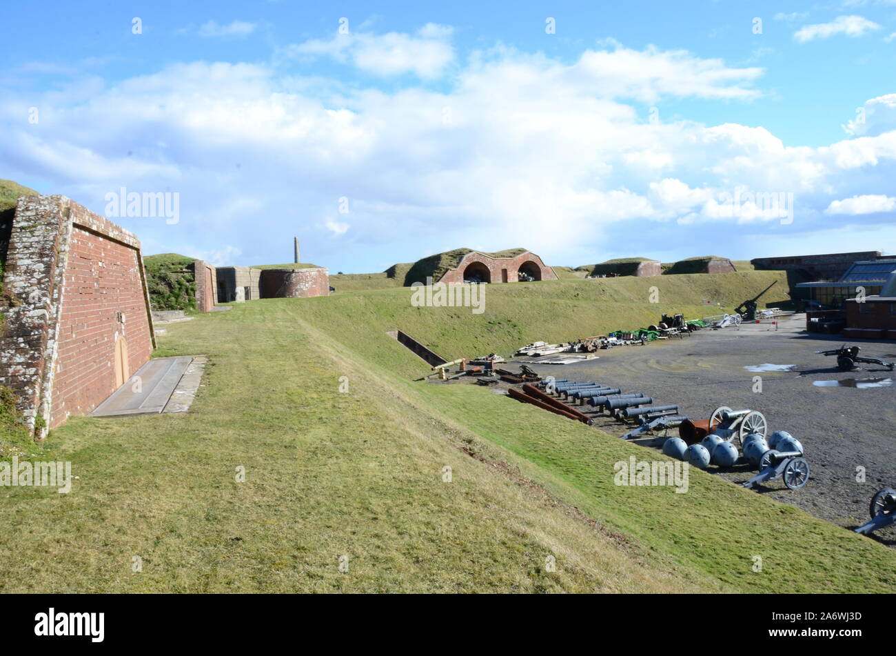 British Military fortifications, portsmouth Stock Photo - Alamy