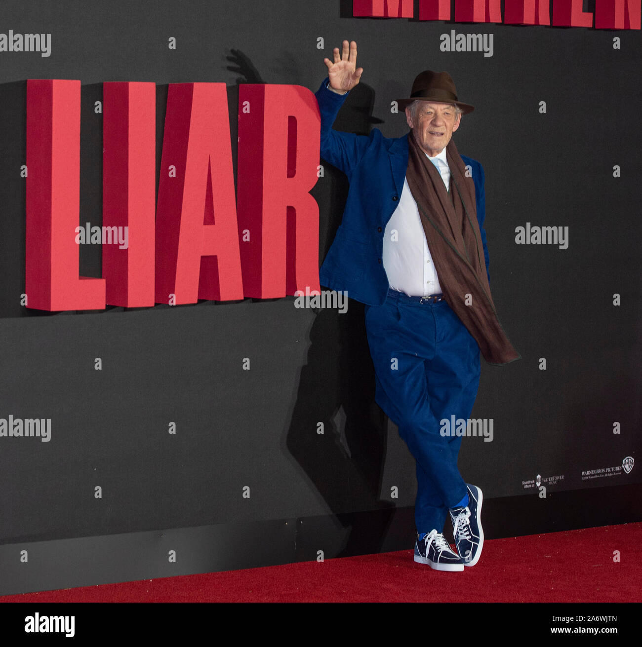 London, UK. 28th Oct, 2019. Ian McKellen attends the World premiere of ...