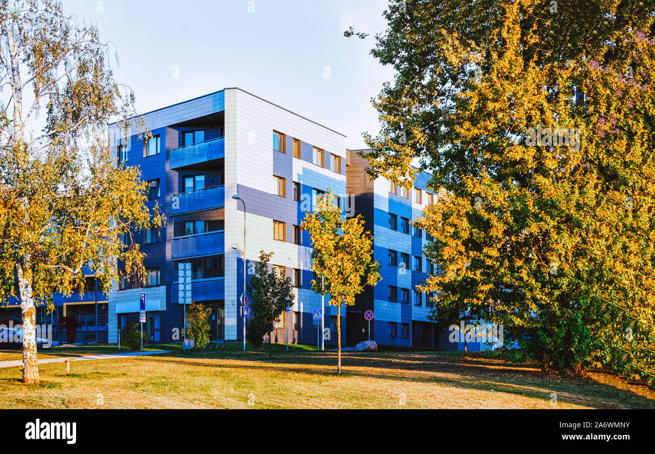 Modern residential buildings outdoor facilities hi-res stock ...