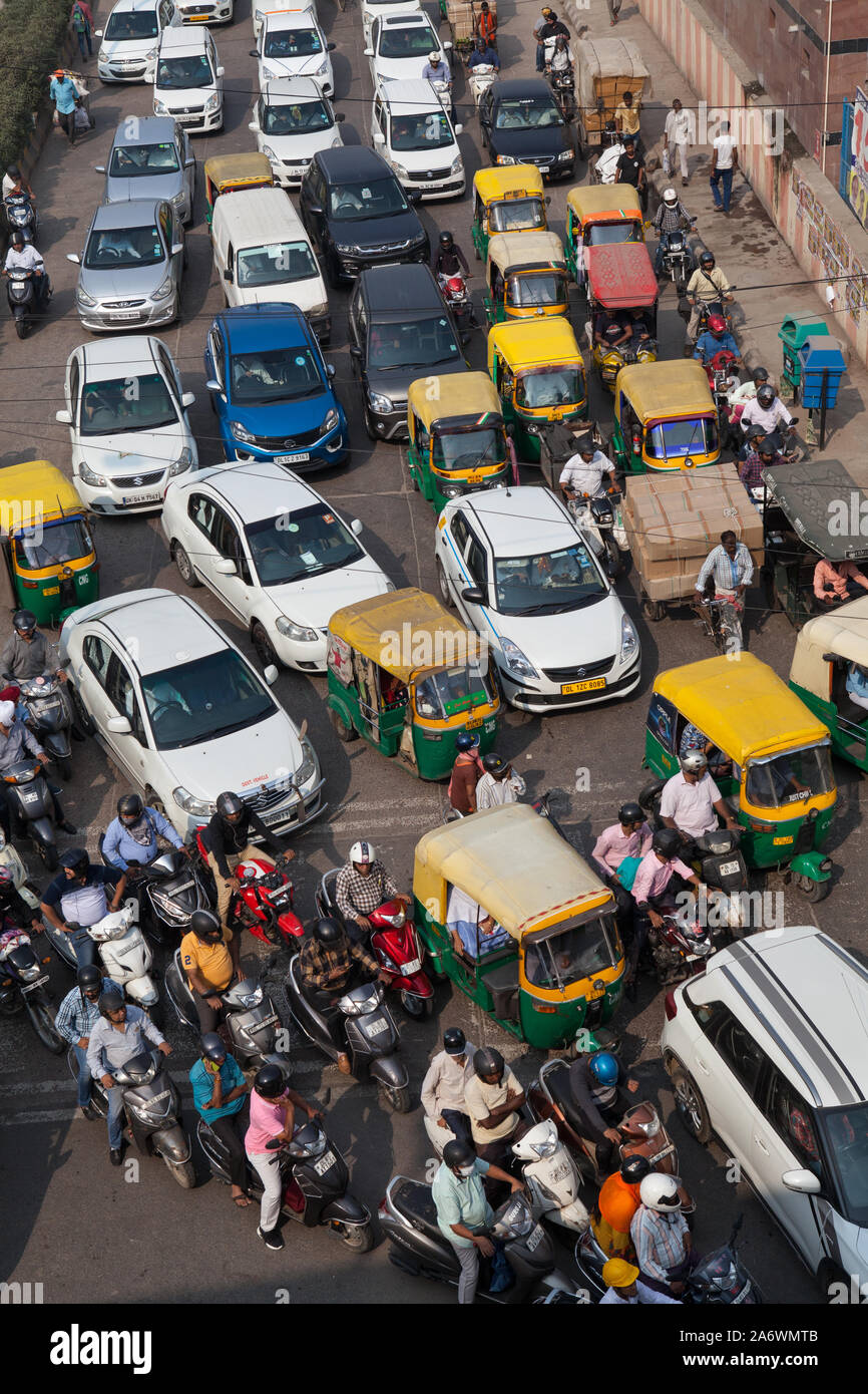 Traffic congestion in Delhi, India Stock Photo - Alamy