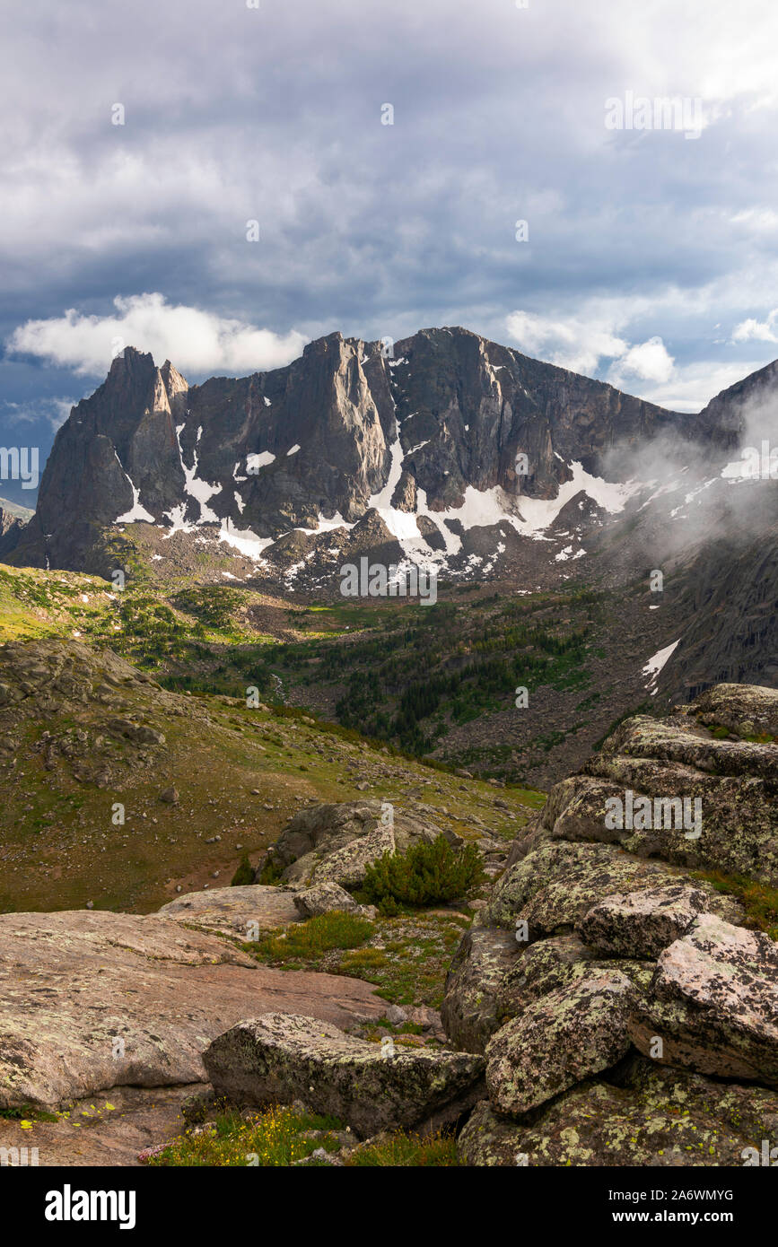 Warbonnet Peak and the Warrior, The Cirque of the Towers, from just ...
