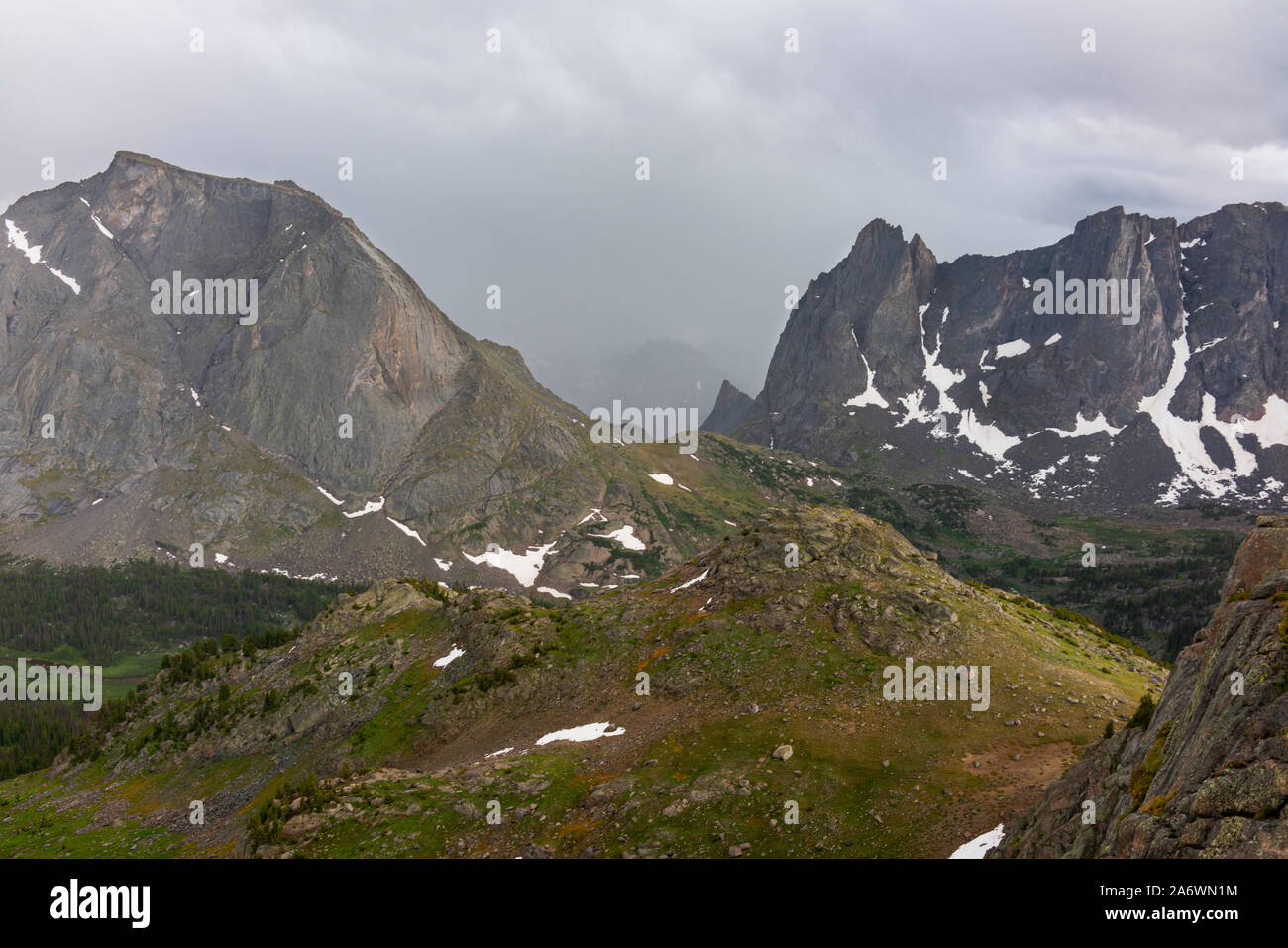 Warbonnet Peak and the Warrior, The Cirque of the Towers, from just ...