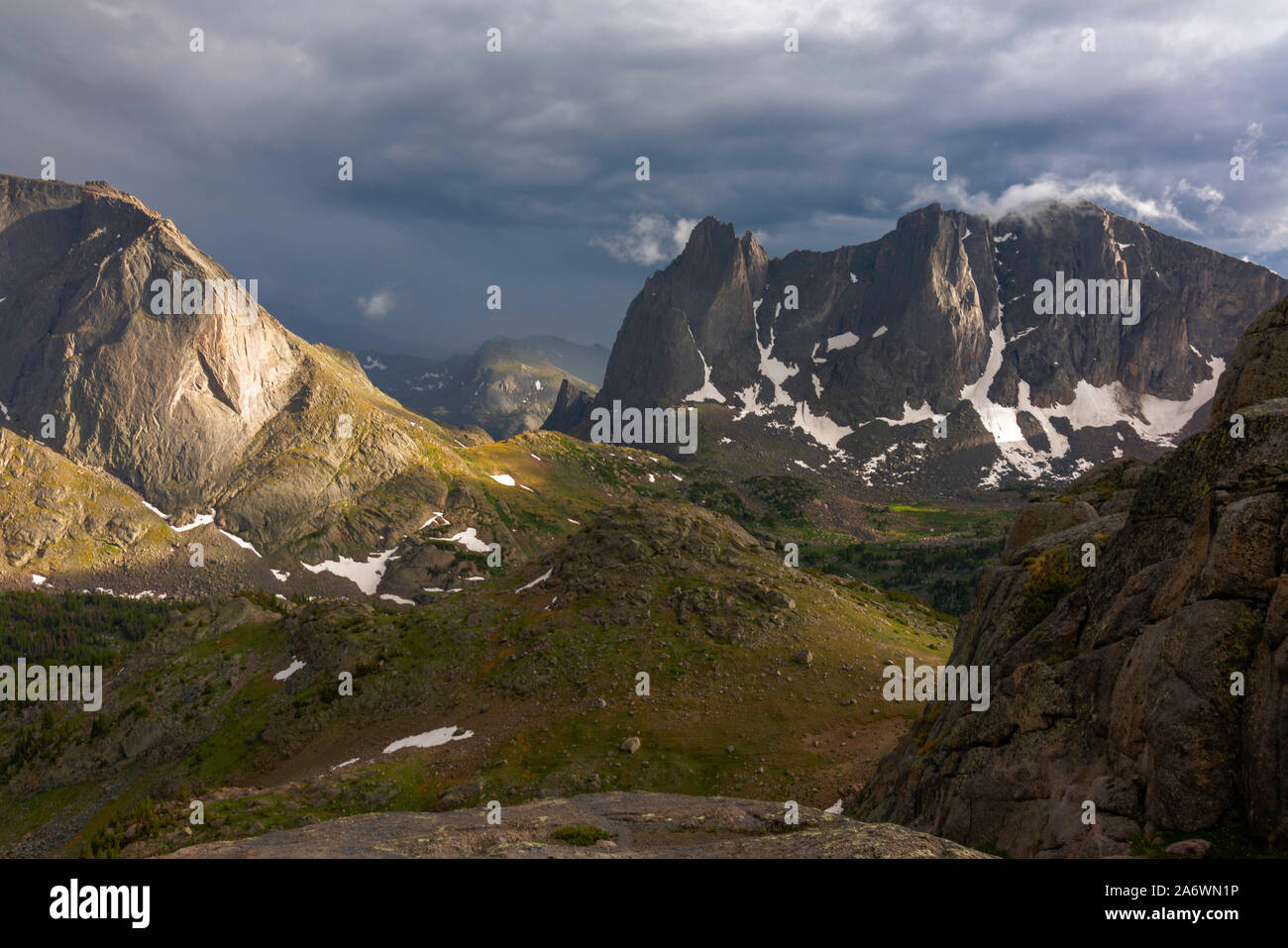 Warbonnet Peak and the Warrior, The Cirque of the Towers, from just ...