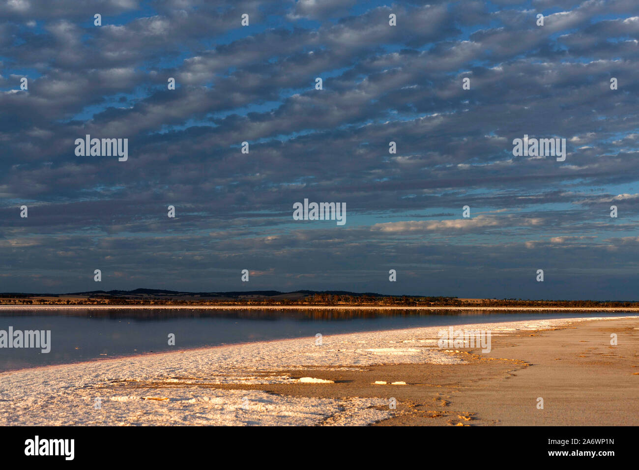 Lake Ninan, Salt Lake, Victoria Plains Western Australia Stock Photo ...