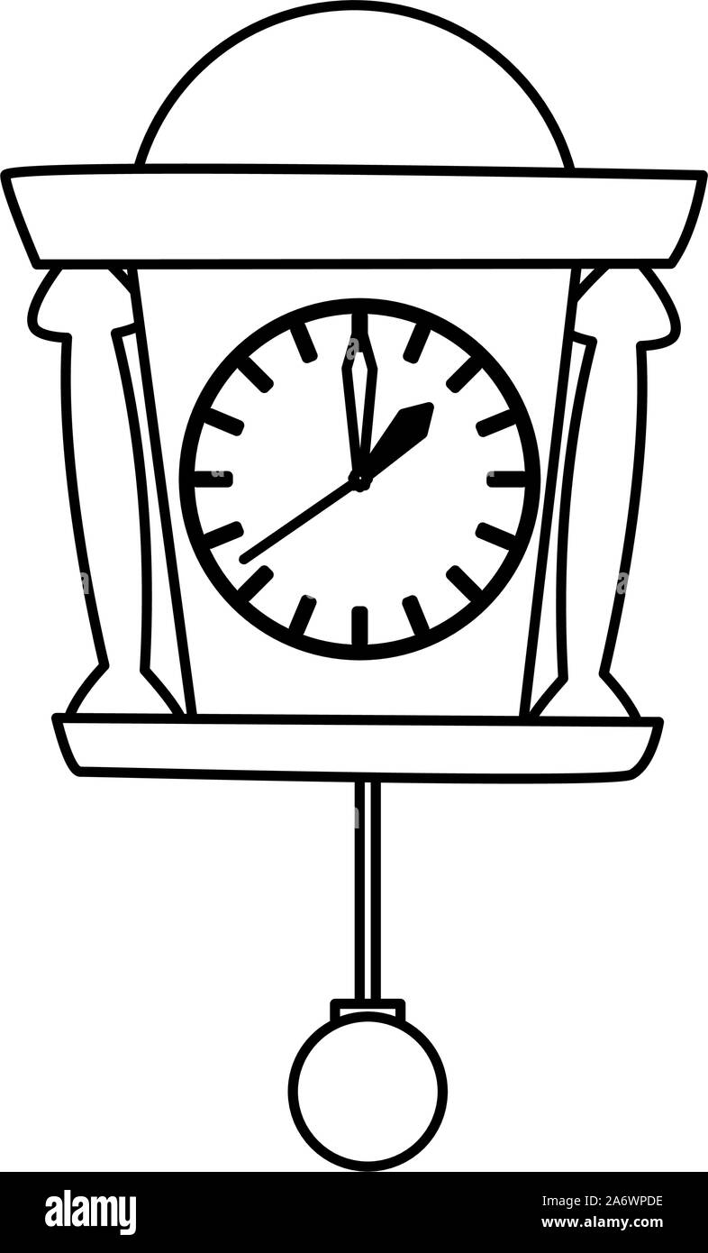 Classic clock design, Time tool instrument second deadline measure and ...