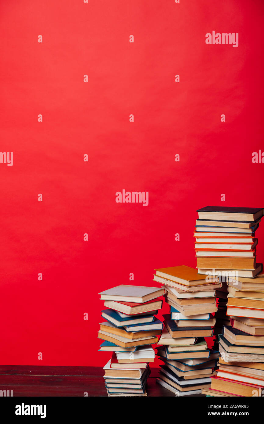 stacks of old books in the library at the university Stock Photo - Alamy