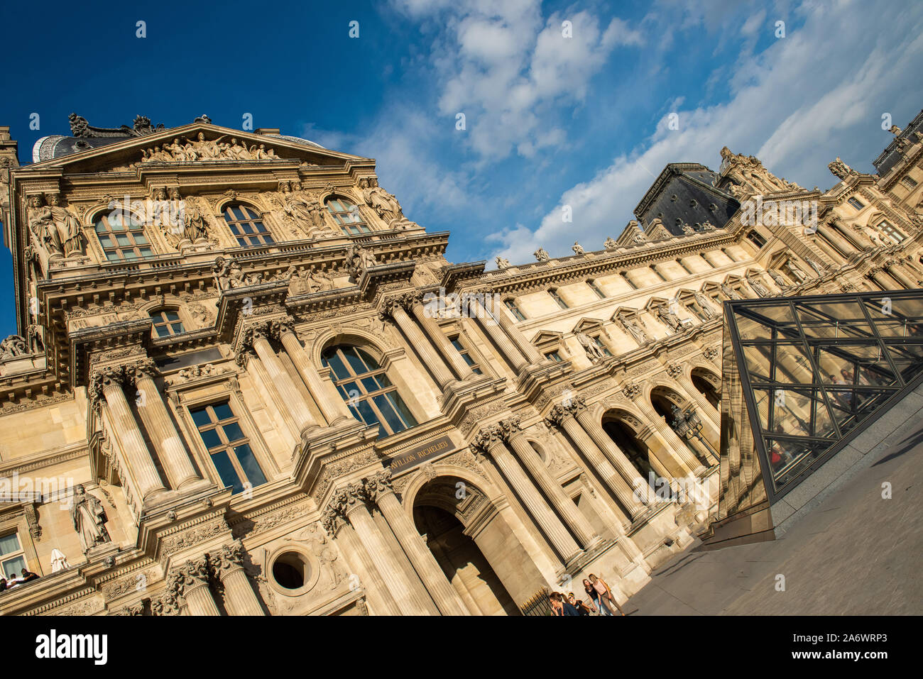 Louvre facade hi-res stock photography and images - Alamy
