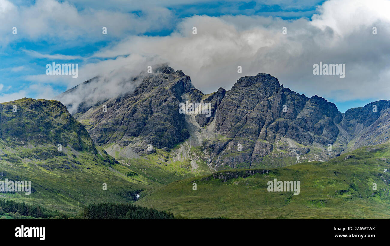Bla Bheinn (Blaven) - the Blue Mountain views on the Isle of Skye Stock ...