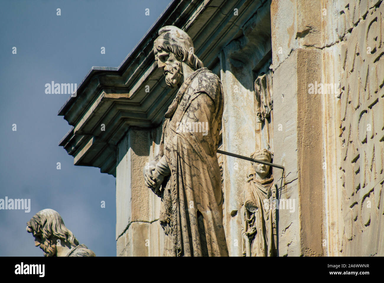 Rome Italy September 29, 2019 View of the Arch of Constantine, a ...