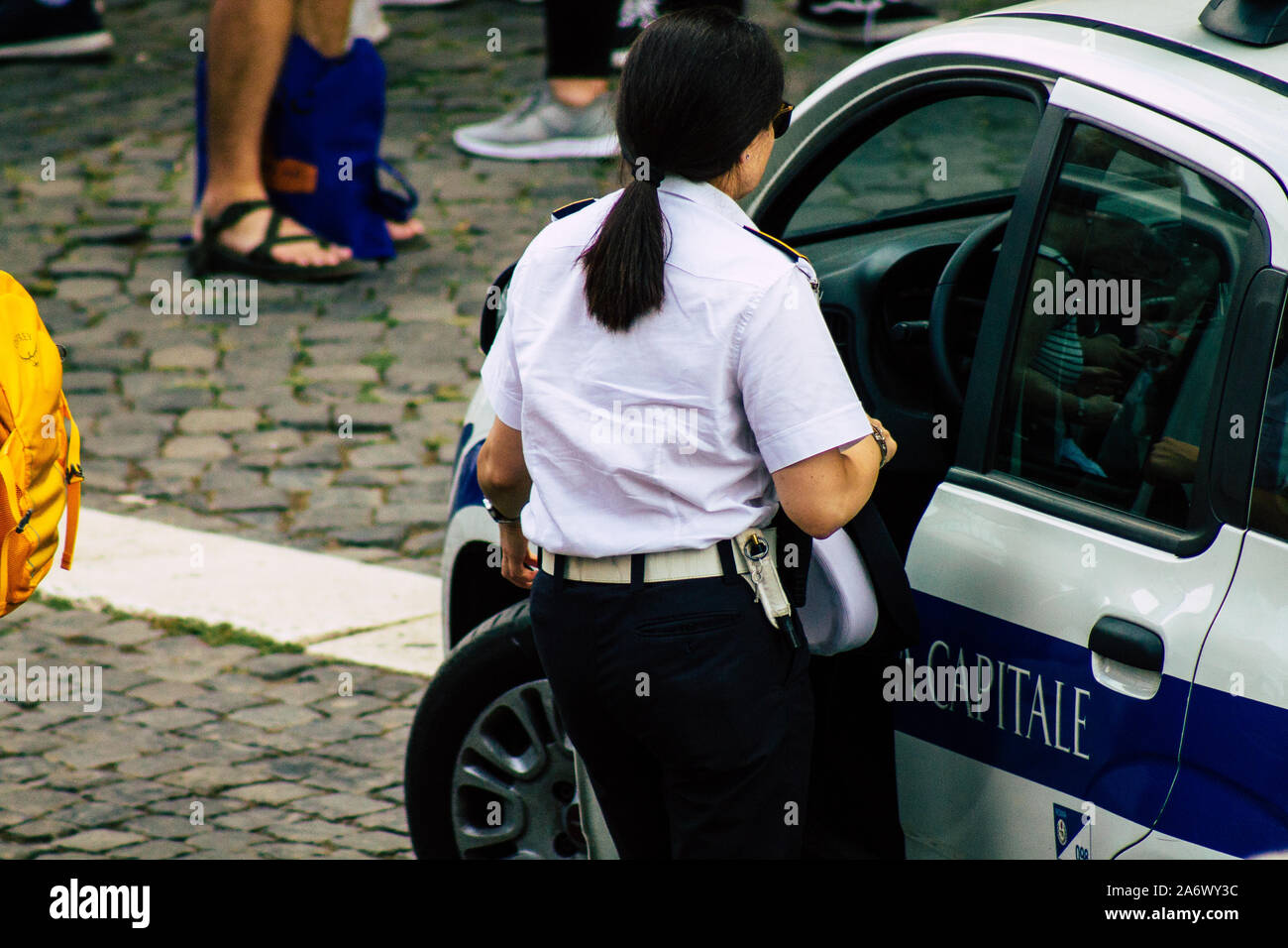 Italian police uniform woman hi-res stock photography and images - Alamy