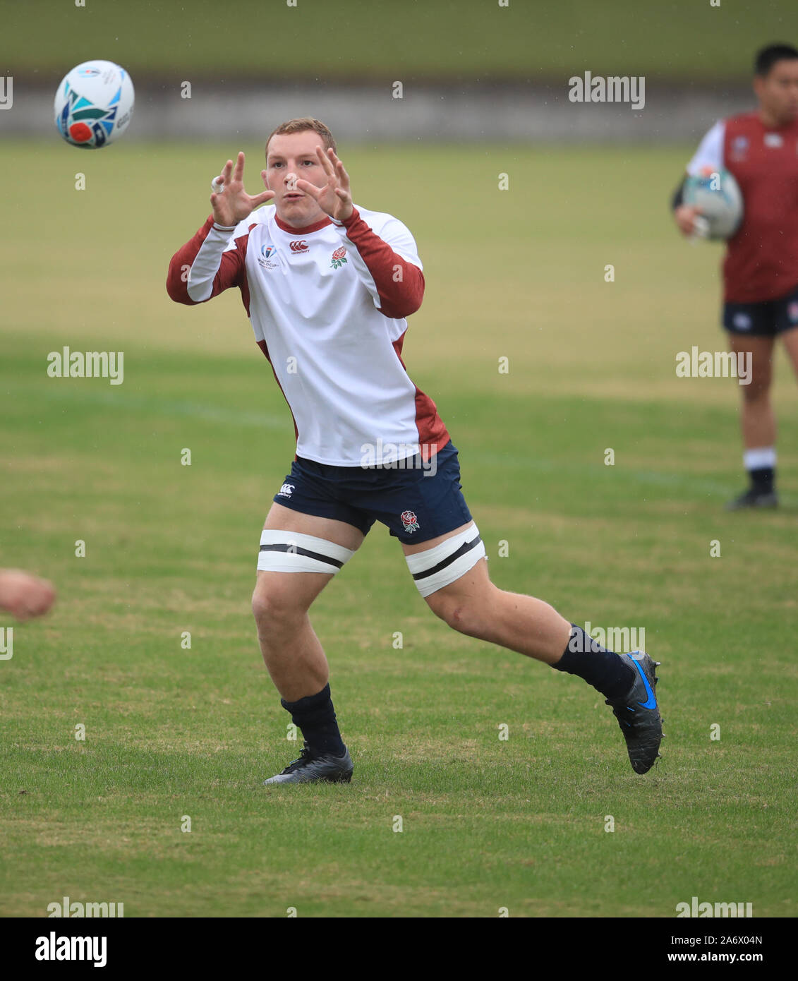 England's Sam Underhill during the training session at Fuchu Asahi ...