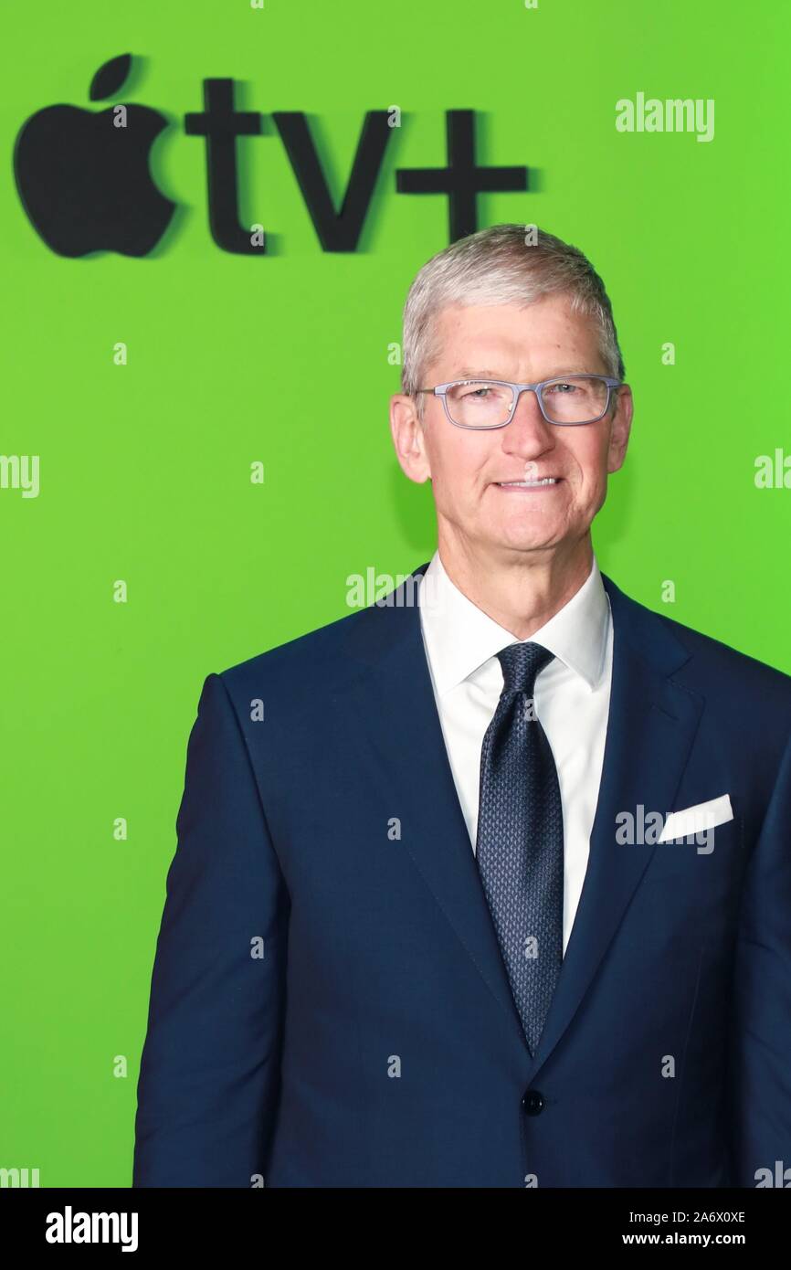 New York, NY, USA. 28th Oct, 2019. Tim Cook at arrivals for THE MORNING ...