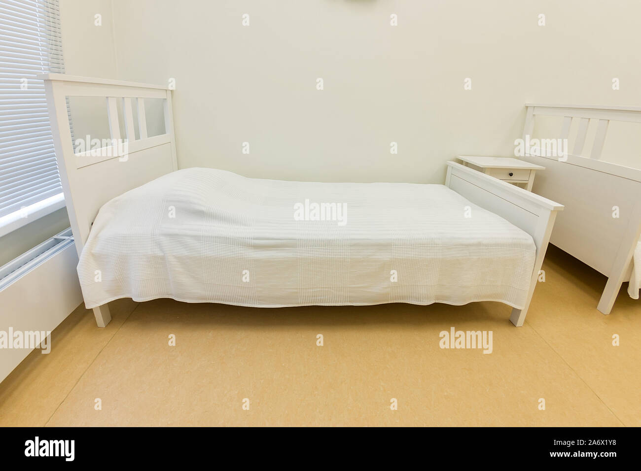 Clinic patient ward or ICU intensive care unit medical empty bed room ...