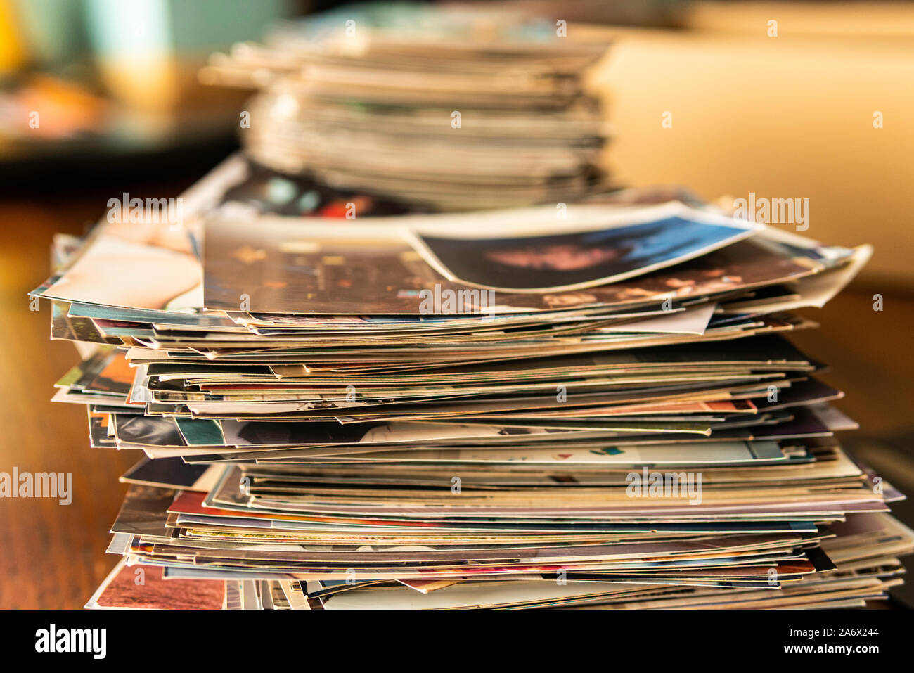 Stack of old photo prints and Memories to be digitized a Stock Photo ...