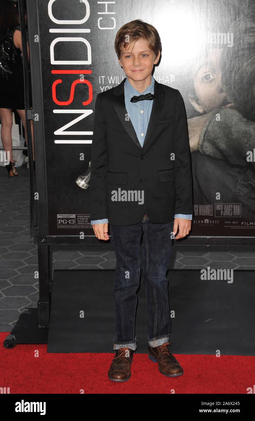 LOS ANGELES, CA. September 10, 2013: Ty Simpkins at the world premiere ...