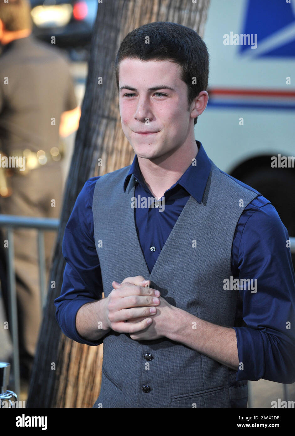 LOS ANGELES, CA. September 12, 2013: Dylan Minnette at the premiere of ...
