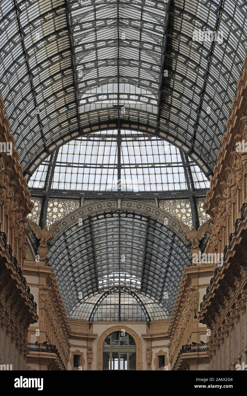 Ancient Medieval building interior with glass roof Stock Photo - Alamy