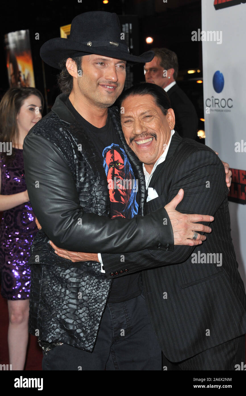 LOS ANGELES, CA. October 02, 2013: Danny Trejo & writer/director Robert ...