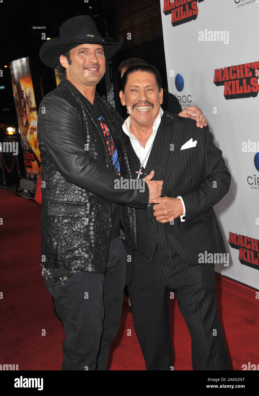 LOS ANGELES, CA. October 02, 2013: Danny Trejo & writer/director Robert ...