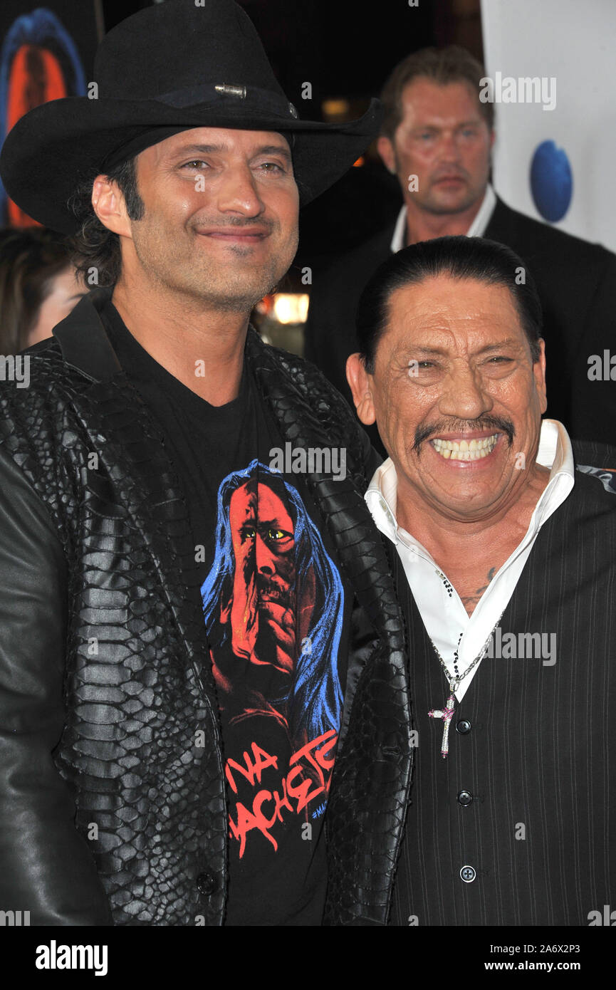 LOS ANGELES, CA. October 02, 2013: Danny Trejo & writer/director Robert ...