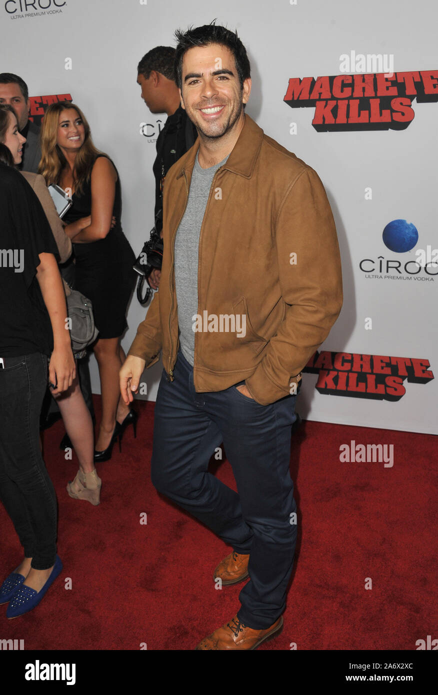 LOS ANGELES, CA. October 02, 2013: Eli Roth at the Los Angeles premiere ...