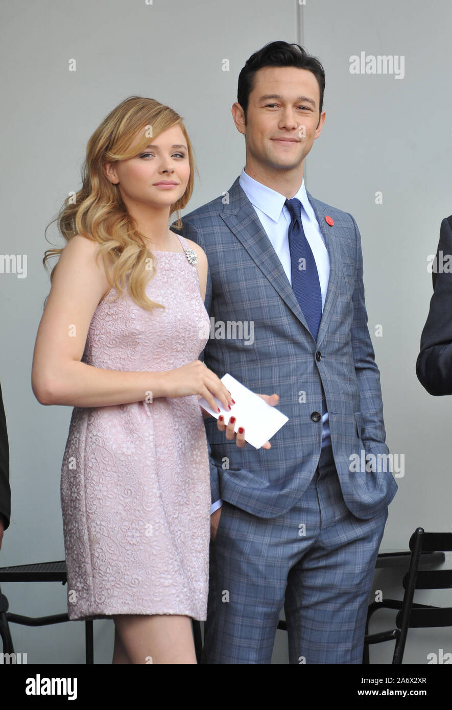 LOS ANGELES, CA. October 03, 2013: Chloe Grace Moretz & Joseph Gordon ...