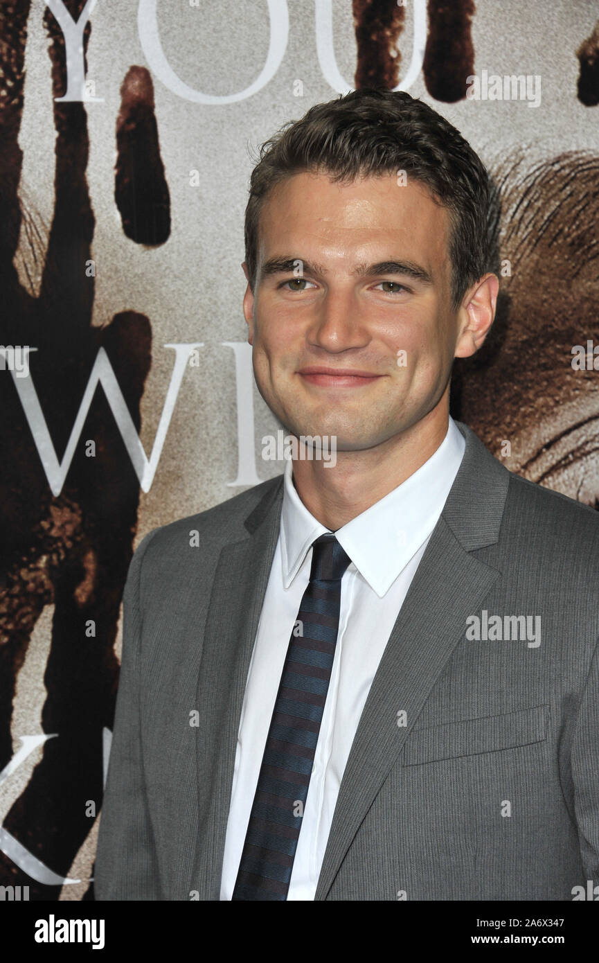 LOS ANGELES, CA. October 07, 2013: Alex Russell at the world premiere ...
