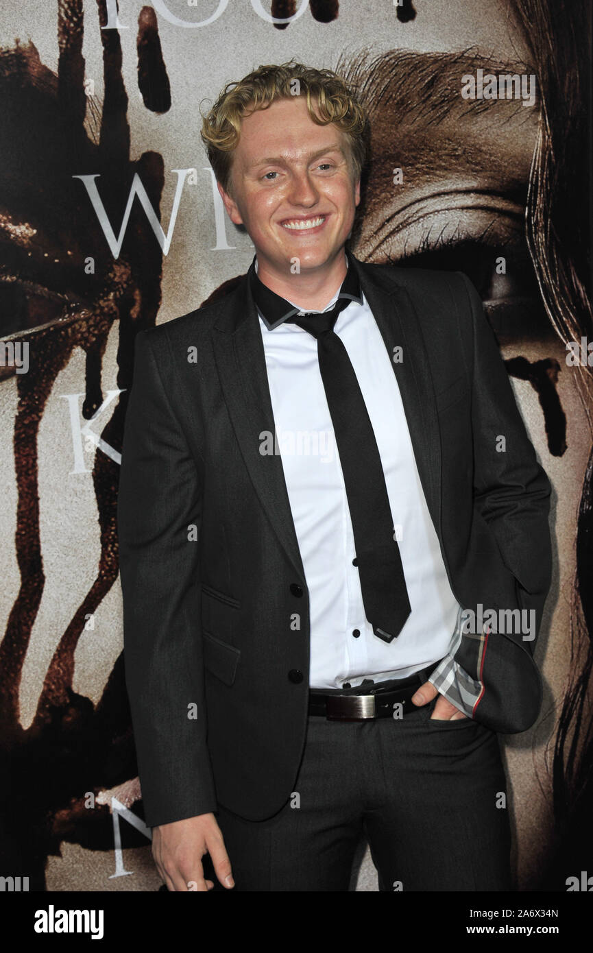 LOS ANGELES, CA. October 07, 2013: Max Topplin at the world premiere of ...