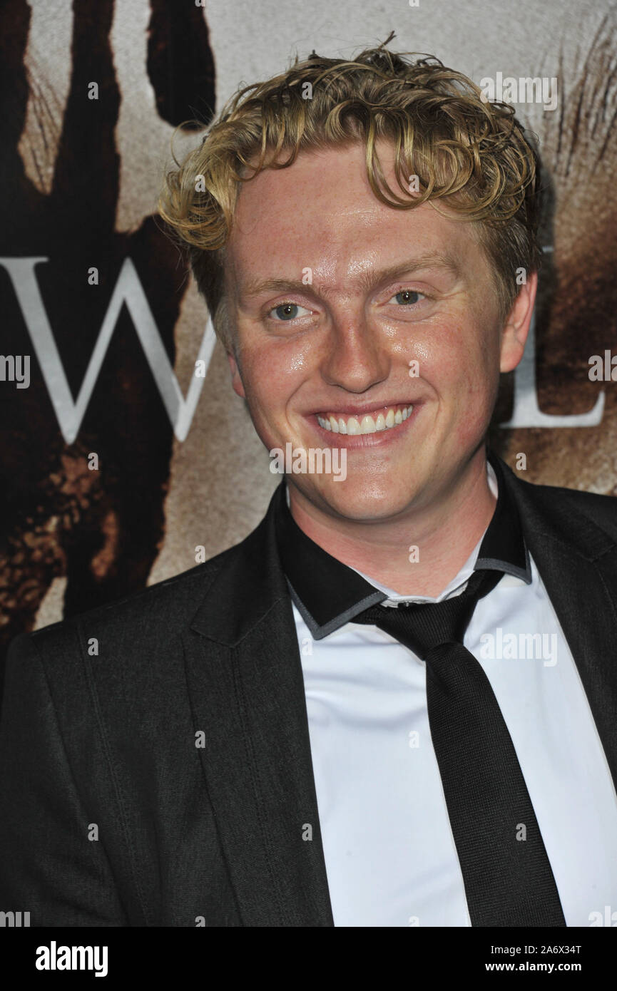 LOS ANGELES, CA. October 07, 2013: Max Topplin at the world premiere of ...