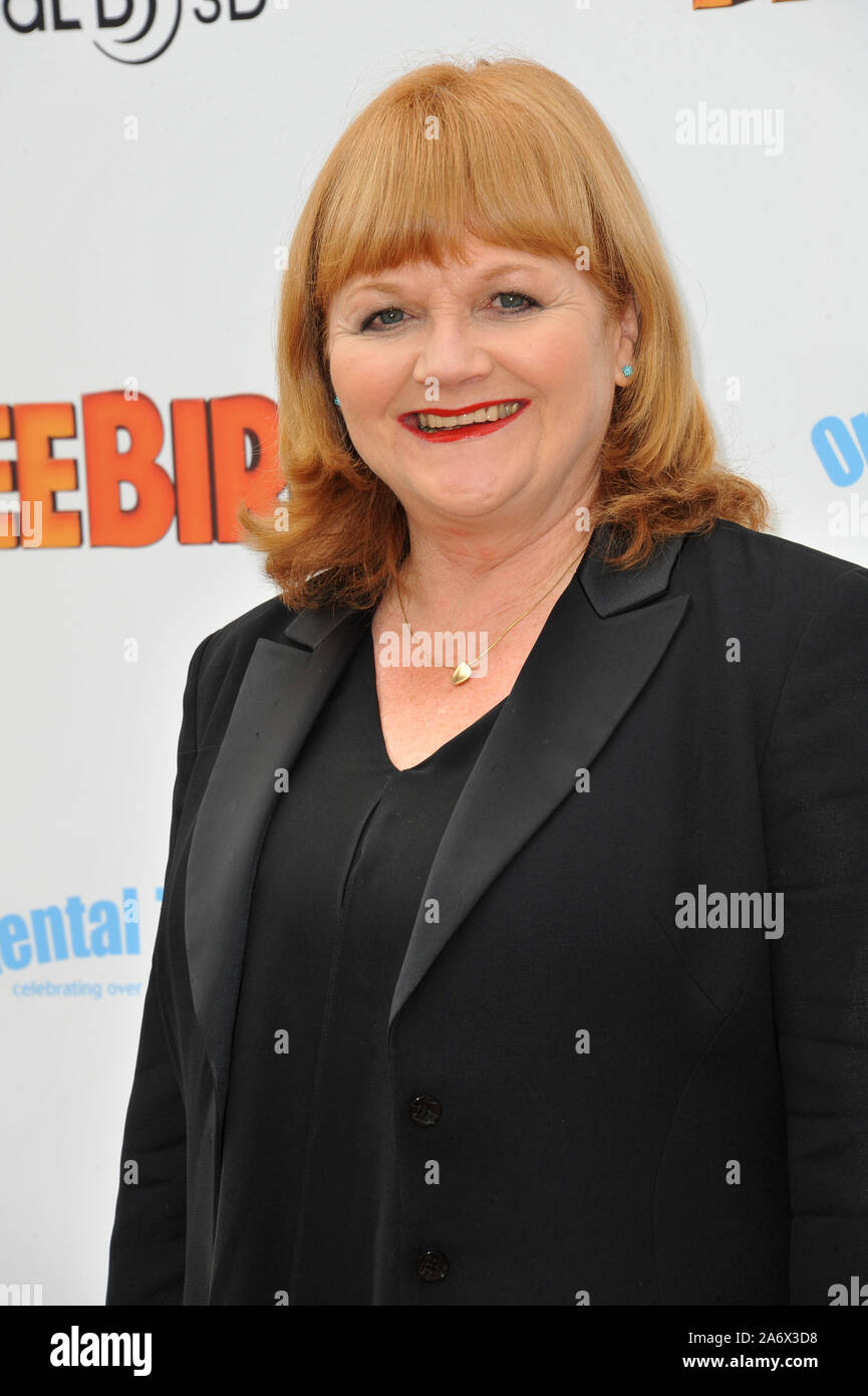 LOS ANGELES, CA. October 13, 2013: Downton Abbey star Lesley Nicol at ...