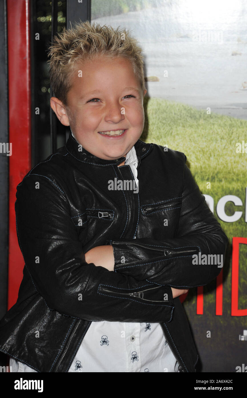 LOS ANGELES, CA. October 23, 2013: Jackson Nicoll at the premiere of ...