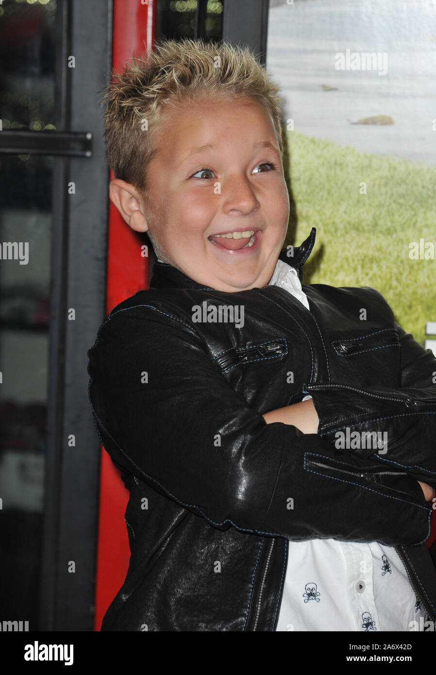 LOS ANGELES, CA. October 23, 2013: Jackson Nicoll at the premiere of ...