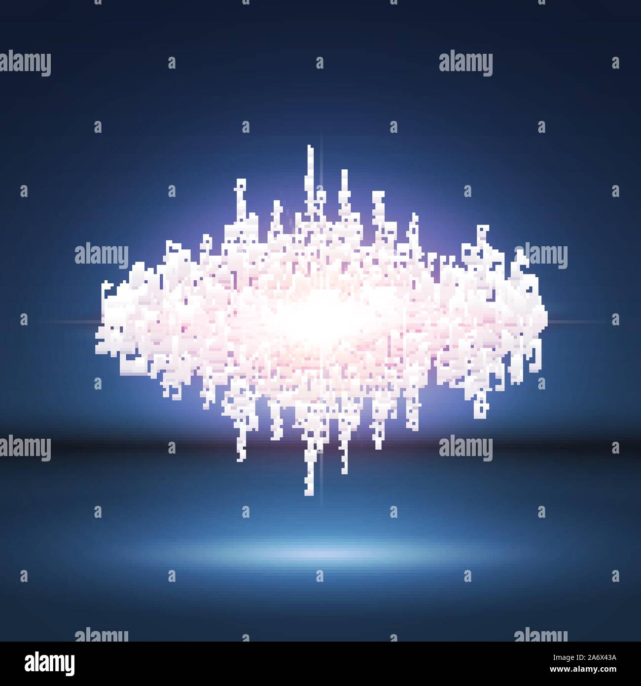 Exploding party music wave made of notes Stock Vector Image & Art - Alamy