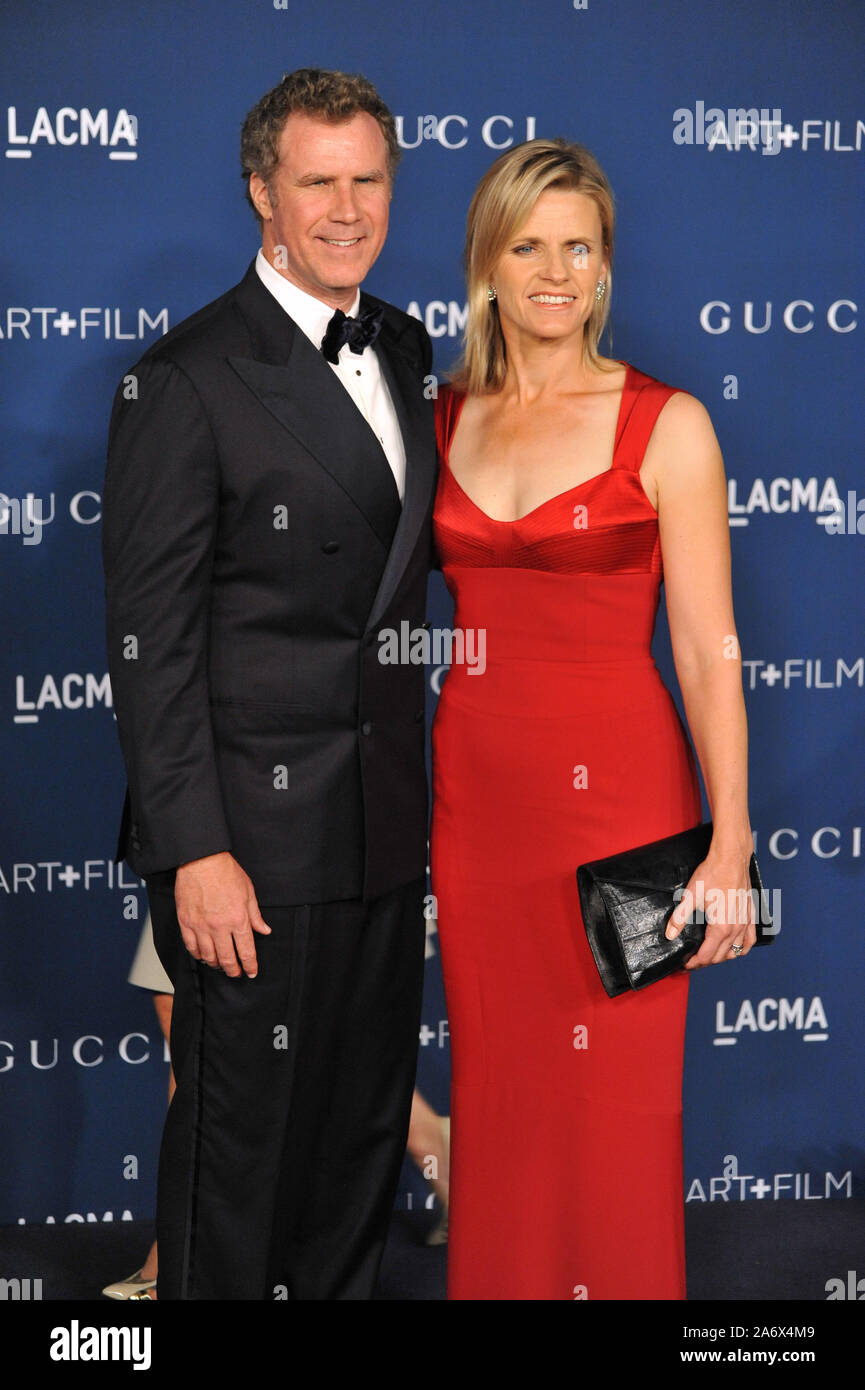 LOS ANGELES, CA - NOVEMBER 2, 2013: Will Ferrell & wife Viveca Paulin ...