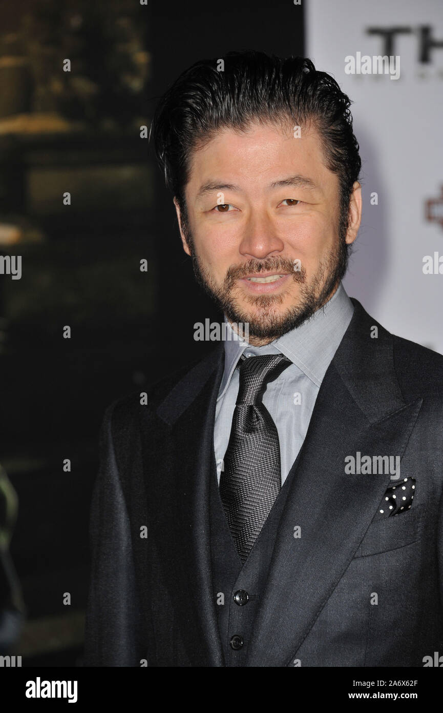 LOS ANGELES, CA - NOVEMBER 4, 2013: Tadanobu Asano at the US premiere ...