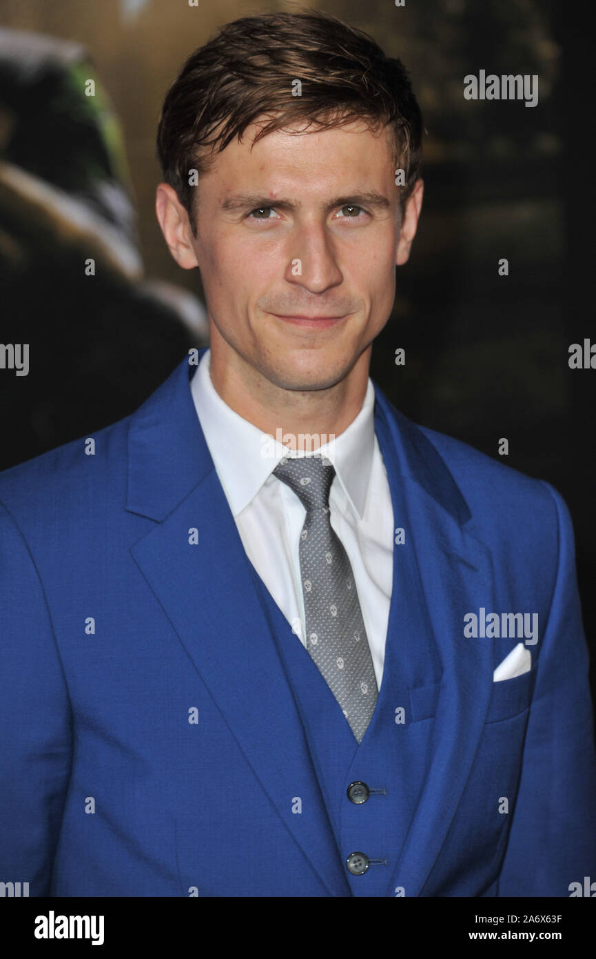 LOS ANGELES, CA - NOVEMBER 4, 2013: Jonathan Howard at the US premiere ...