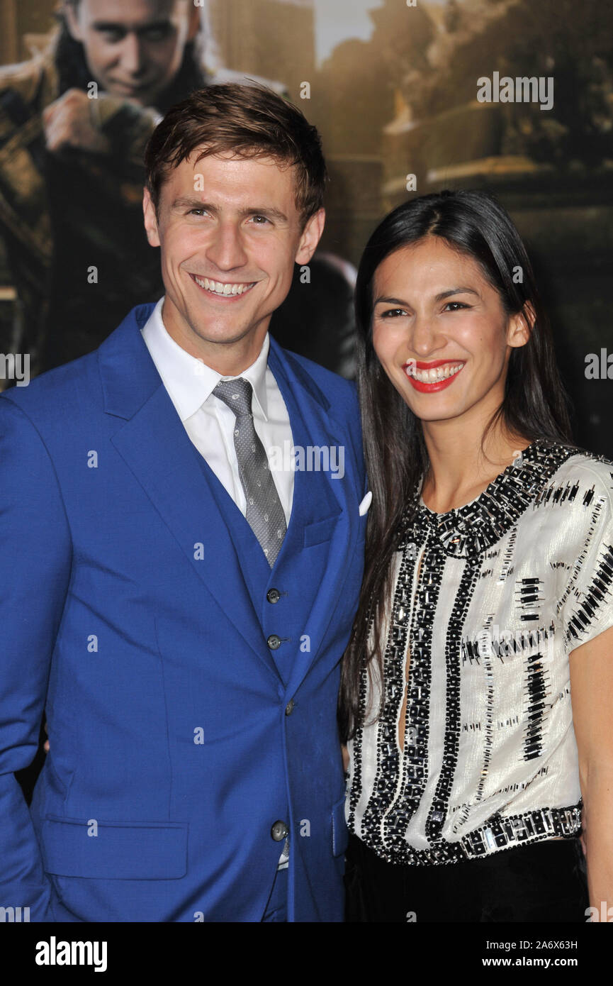 LOS ANGELES, CA - NOVEMBER 4, 2013: Jonathan Howard at the US premiere ...