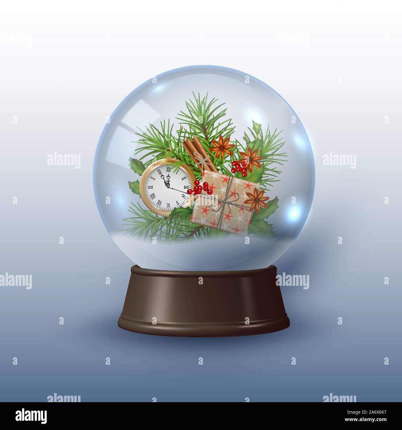 Vector Snow Globe Stock Vector Image & Art - Alamy