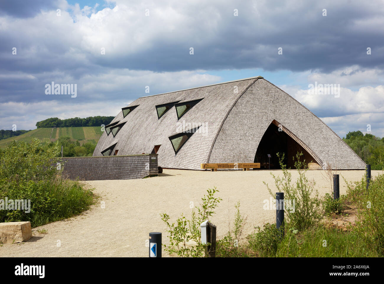 Museum, Nature reserve Haff Réimech, Luxembourg Stock Photo - Alamy