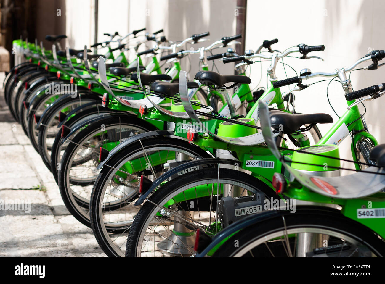 Environmentally conscious travel concept. Bike Share System. People can ...