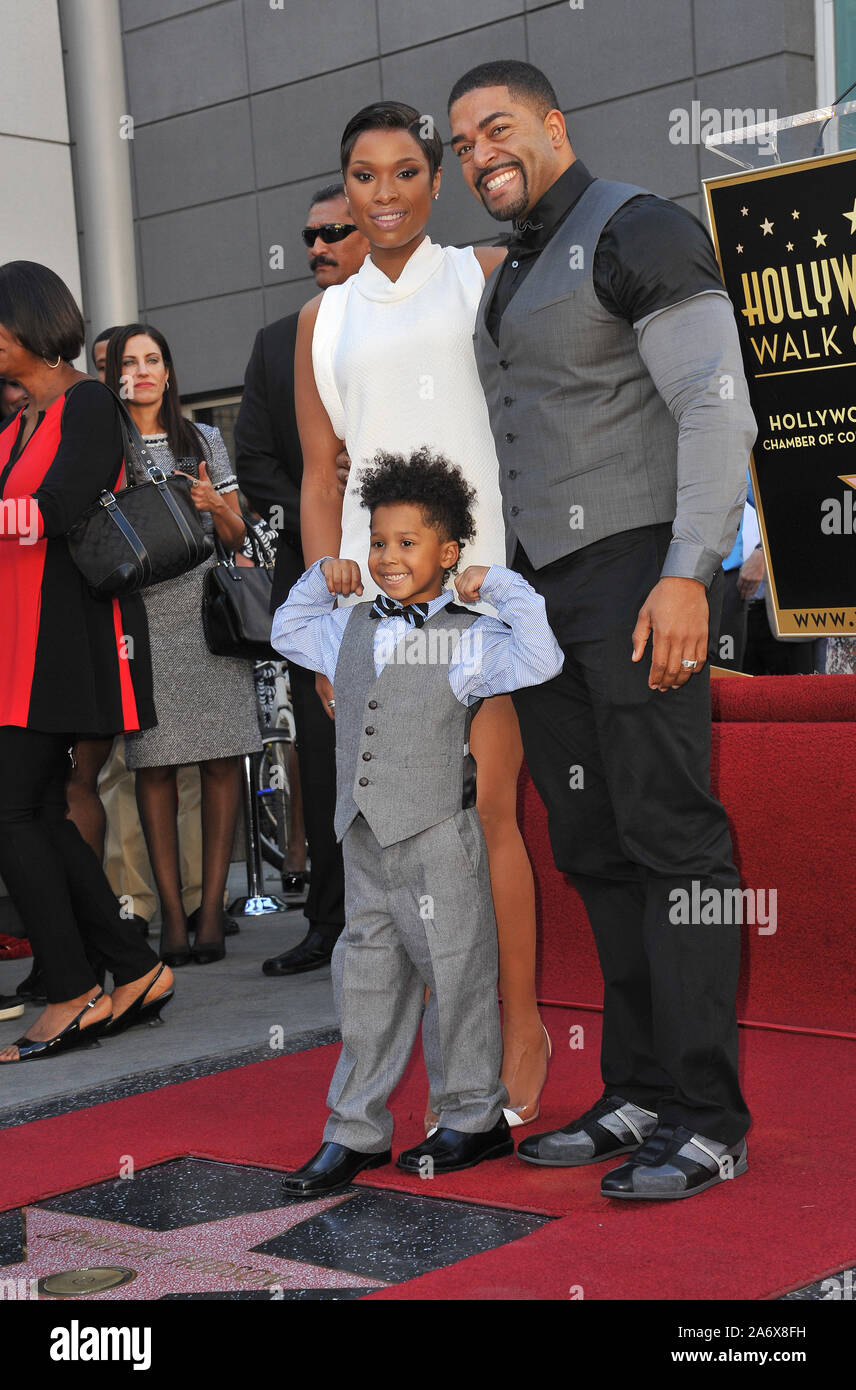 LOS ANGELES, CA - NOVEMBER 13, 2013: Jennifer Hudson with husband David ...